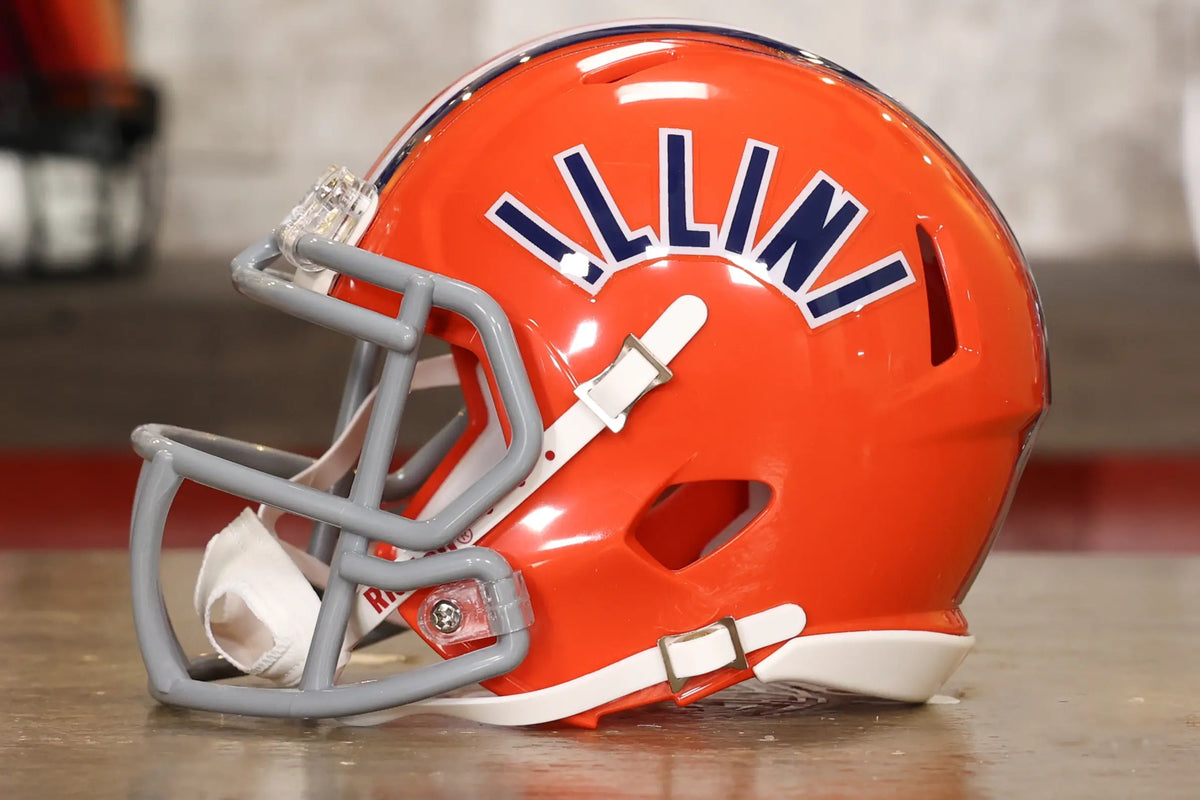 Illinois Fighting Illini Riddell Speed Mini Helmet - Throwback 1971 - – Green Gridiron, Inc.
