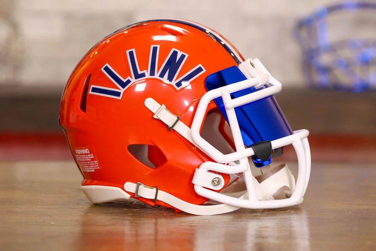 Illinois Fighting Illini Riddell Speed Mini Helmet - GG Edition – Green Gridiron, Inc.