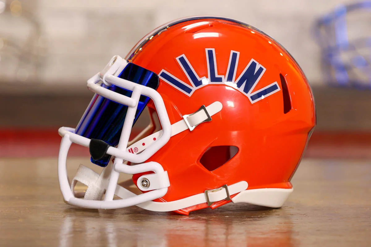 Illinois Fighting Illini Riddell Speed Mini Helmet - GG Edition – Green Gridiron, Inc.
