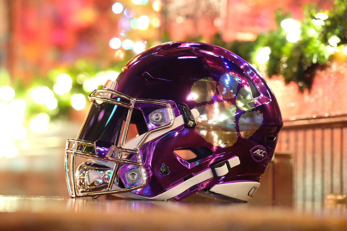 Purple Chrome Clemson Tigers Helmet – Green Gridiron, Inc.