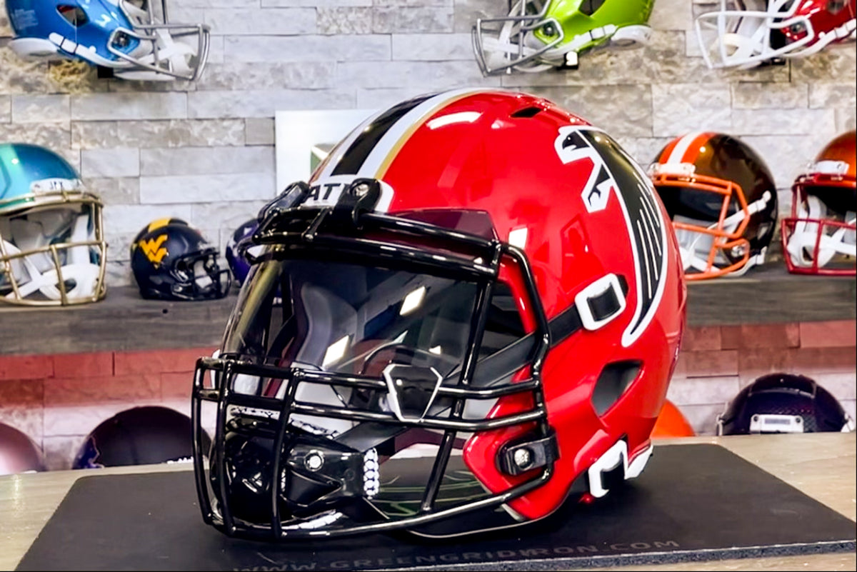 Atlanta Falcons Blackout Throwback Helmet - YouTube Experience – Green ...