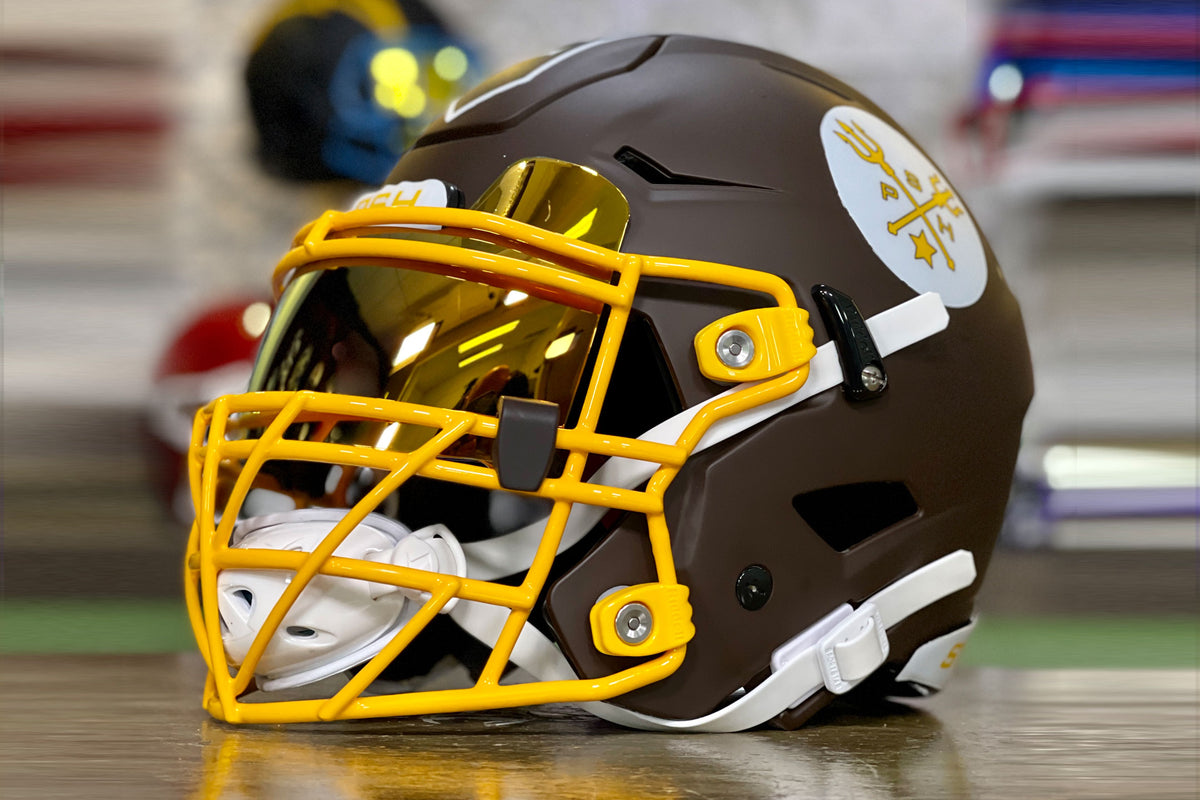 ProSource Hydration Greek-Inspired Custom Helmet – Green Gridiron, Inc.