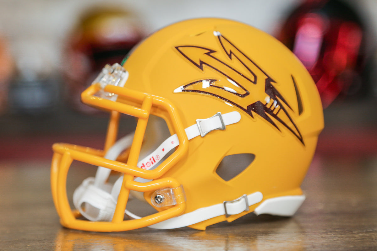 Arizona State Sun Devils Riddell Speed Mini Helmet - Gold – Green ...