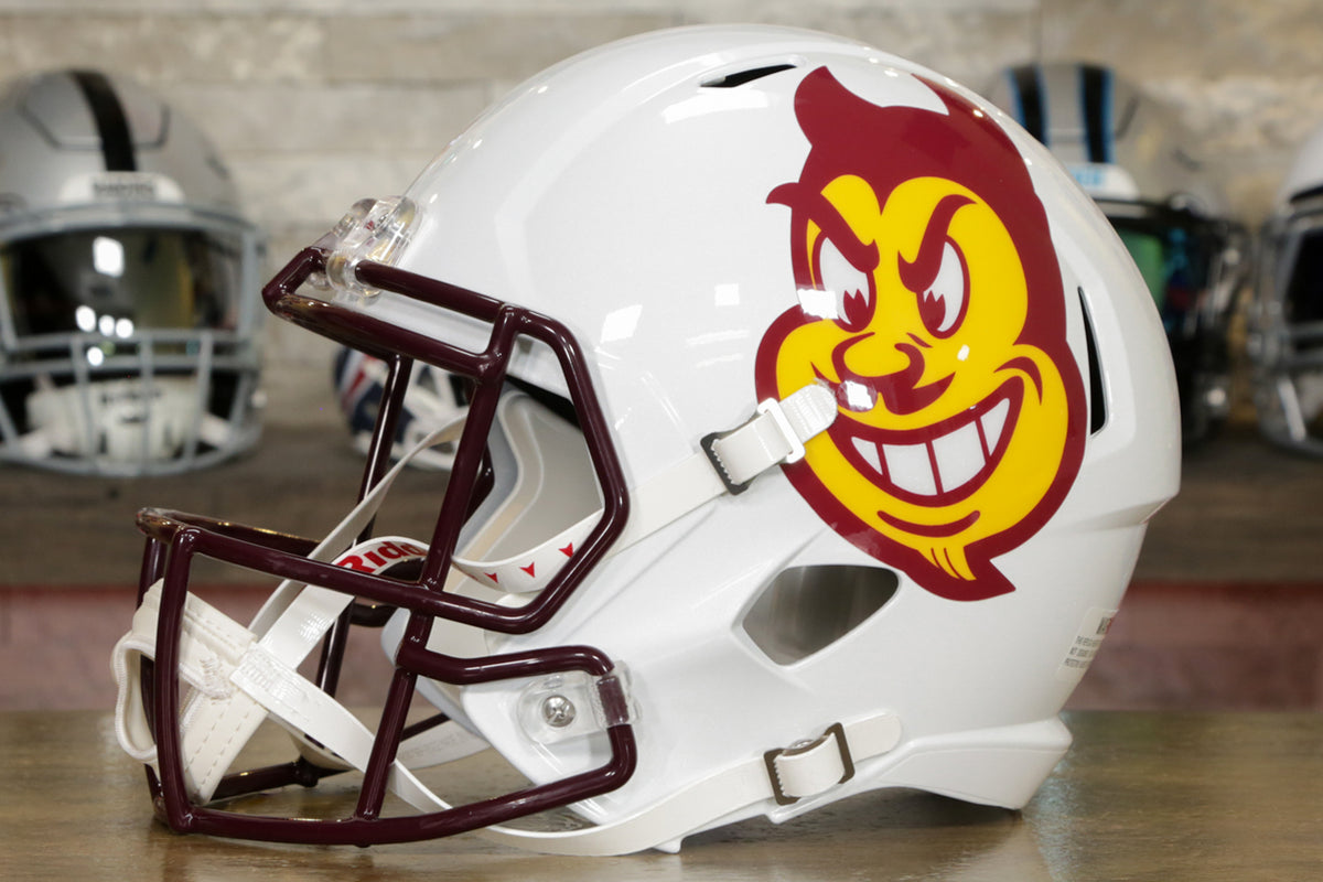 Arizona State Sun Devils Riddell Speed Replica Helmet - White Sparky ...