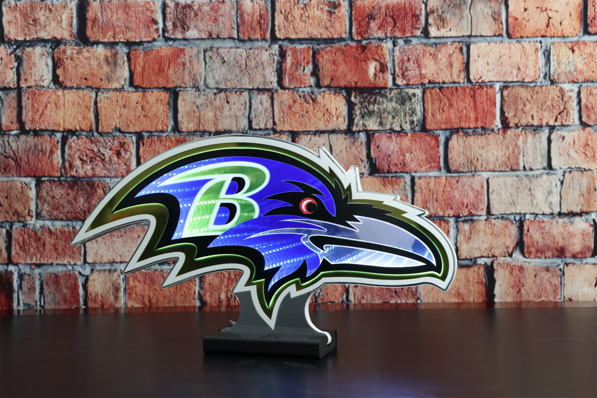 NFL LED Infinity Logo Light - Baltimore Ravens – Green Gridiron, Inc.