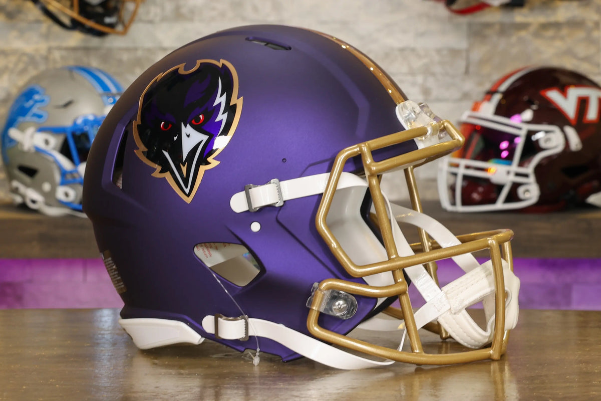 Baltimore Ravens Riddell Speed Authentic Helmet - Purple Rising Altern ...