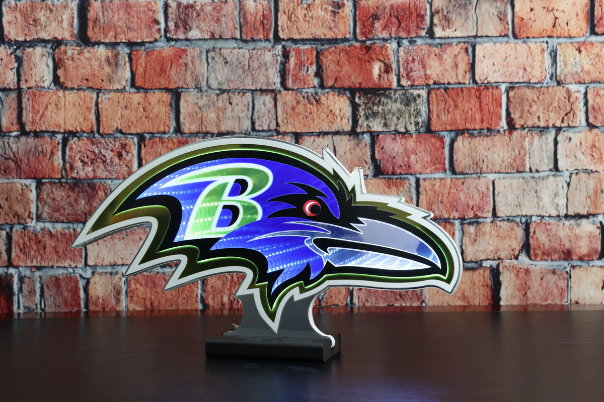 NFL LED Infinity Logo Light - Baltimore Ravens – Green Gridiron, Inc.