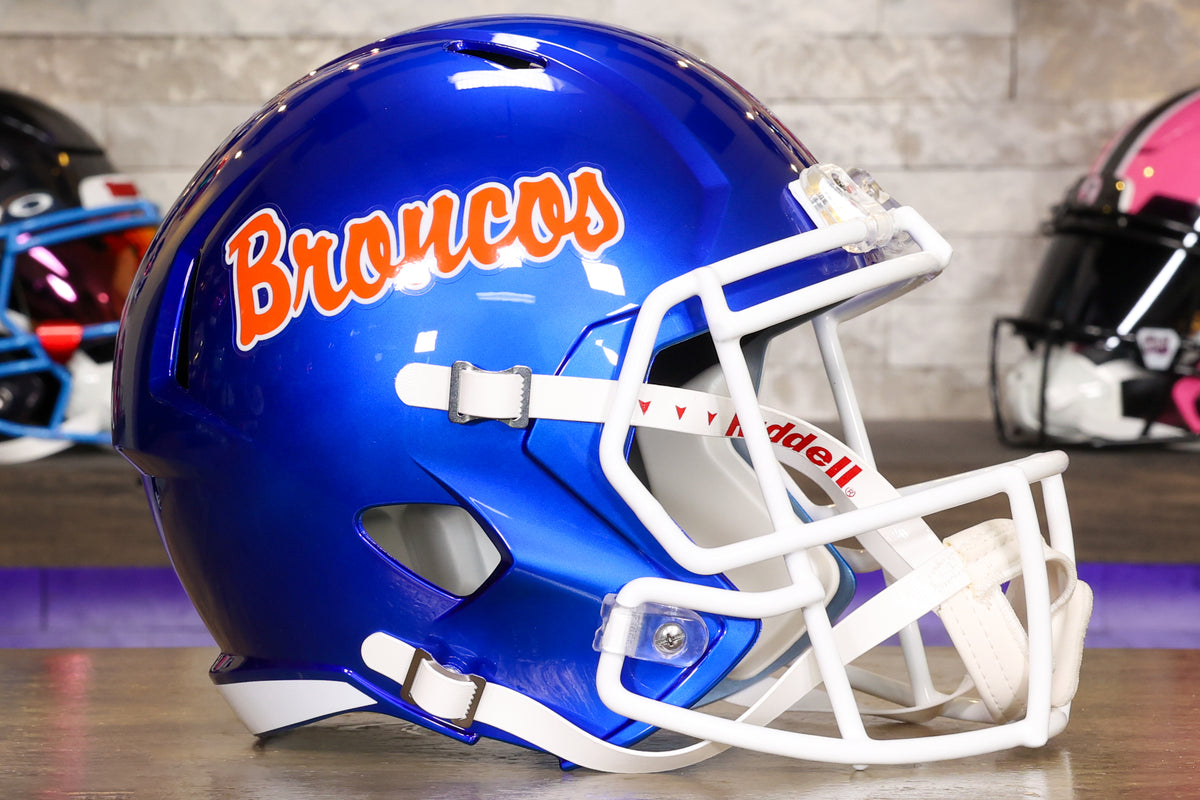 Boise State Broncos Riddell Speed Display Helmet - Script – Green ...