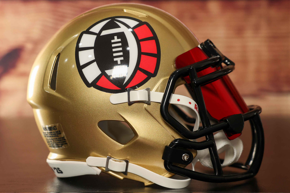 Custom Mini Helmet - Bowl Season Gold – Green Gridiron, Inc.