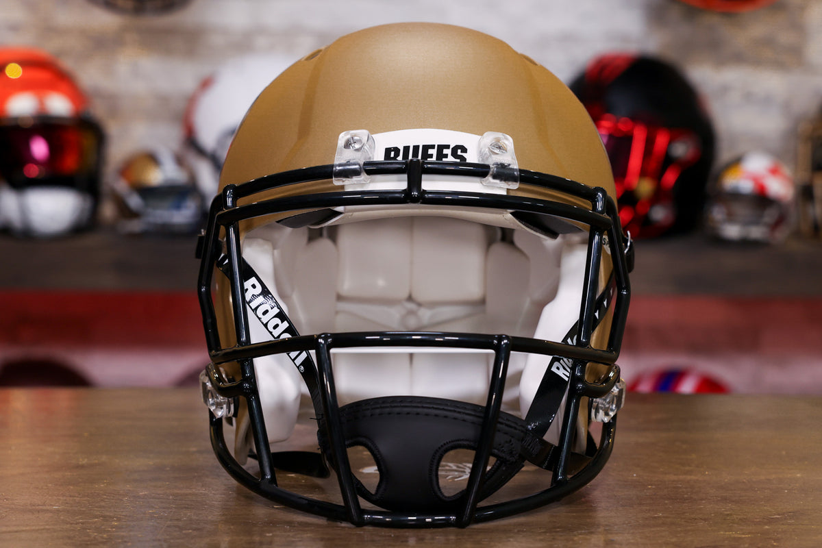 Colorado Buffaloes Riddell Speed Authentic Helmet - Satin Gold – Green ...