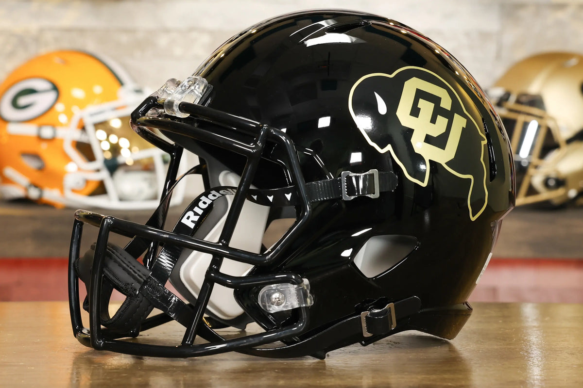 Colorado Buffaloes Riddell Speed Replica Helmet - Black – Green ...