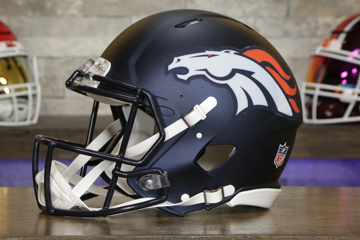 Denver Broncos Riddell Speed Authentic Helmet – Green Gridiron, Inc.