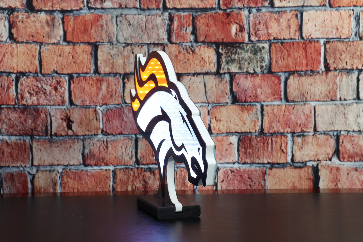 NFL LED Infinity Logo Light - Denver Broncos – Green Gridiron, Inc.