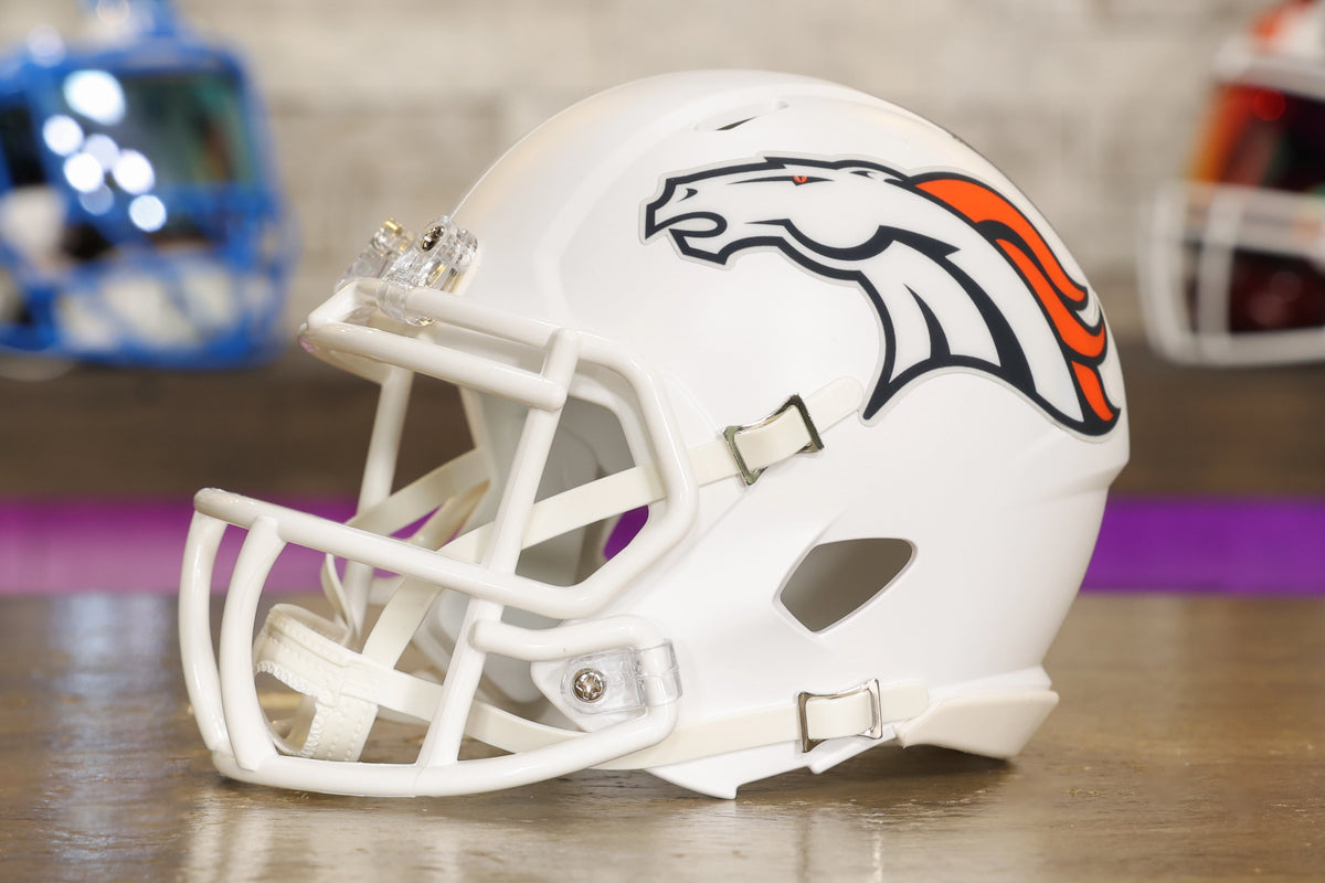 Denver Broncos Riddell Speed Mini Helmet - Summit White Alternate ...
