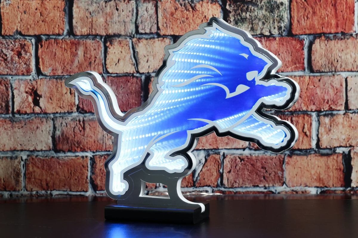 NFL LED Infinity Logo Light - Detroit Lions – Green Gridiron, Inc.