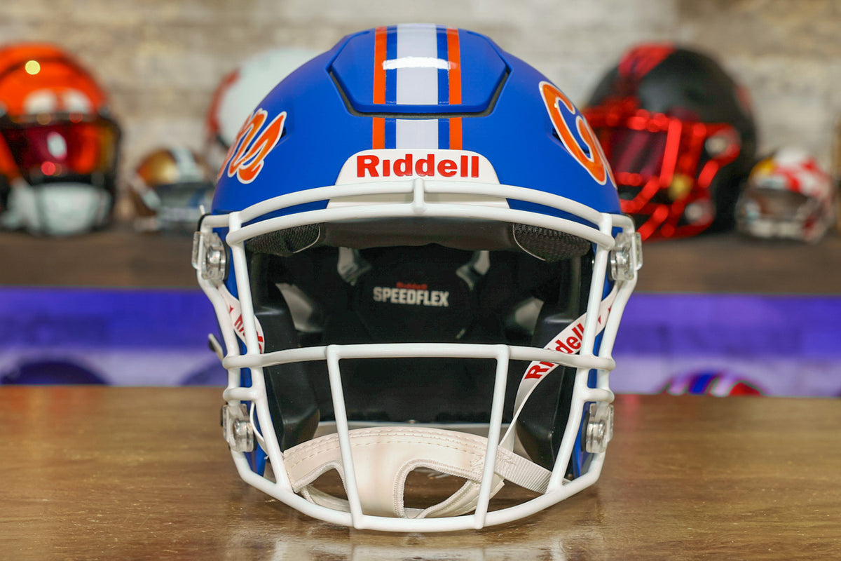 Florida Gators Riddell SpeedFlex Helmet - Matte Blue Alternate – Green ...