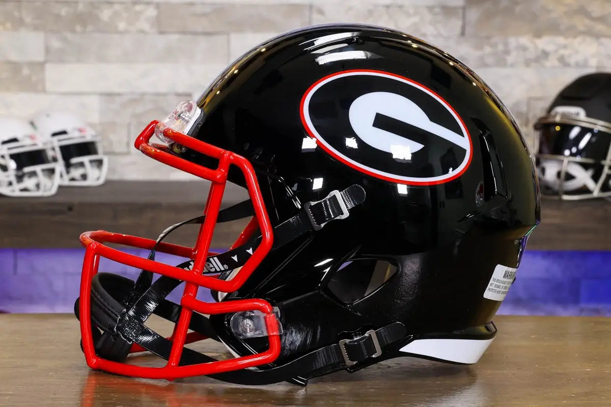 Georgia Bulldogs Riddell Speed Display Helmet - Black Alternate – Green ...