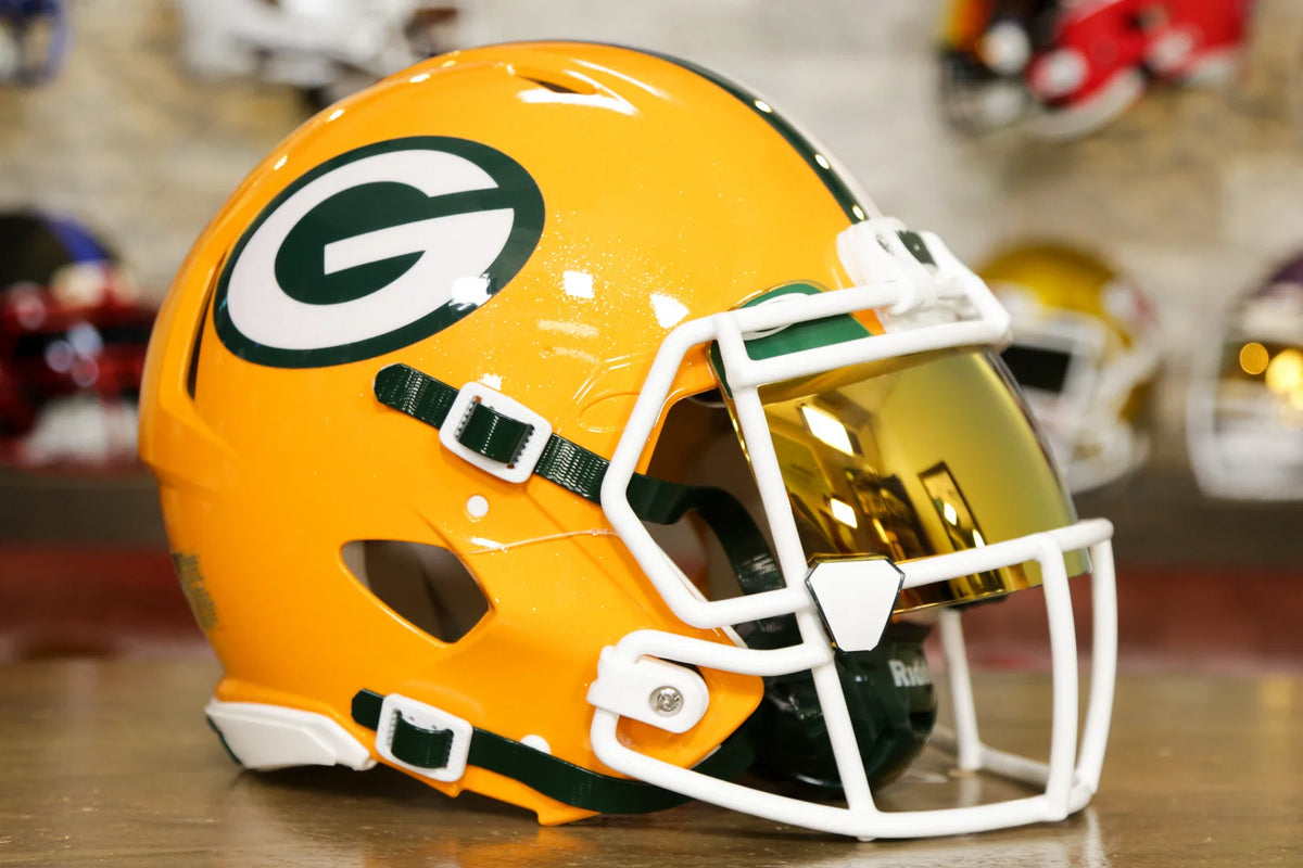 Green Bay Packers Riddell Speed Authentic Helmet - GG Edition 02000 ...