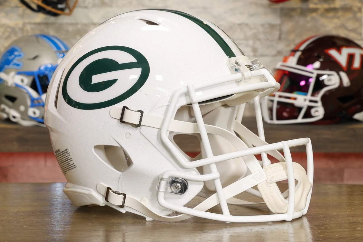 Green Bay Packers Riddell Speed Authentic Helmet - Winter Warning Alte ...