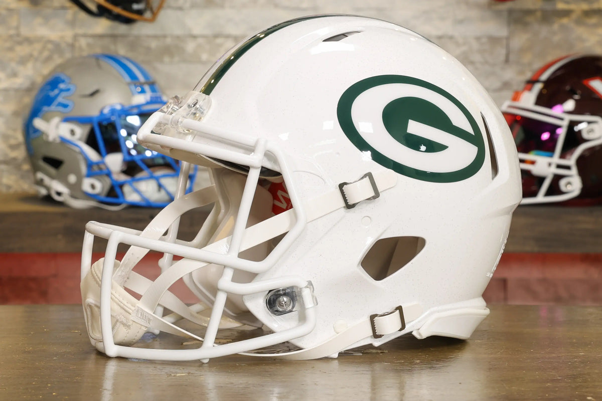 Green Bay Packers Riddell Speed Authentic Helmet - Winter Warning Alte ...