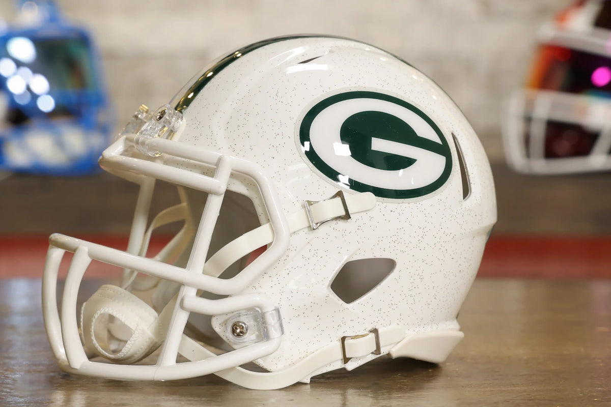 Green Bay Packers Riddell Speed Mini Helmet - Winter Warning Alternate ...