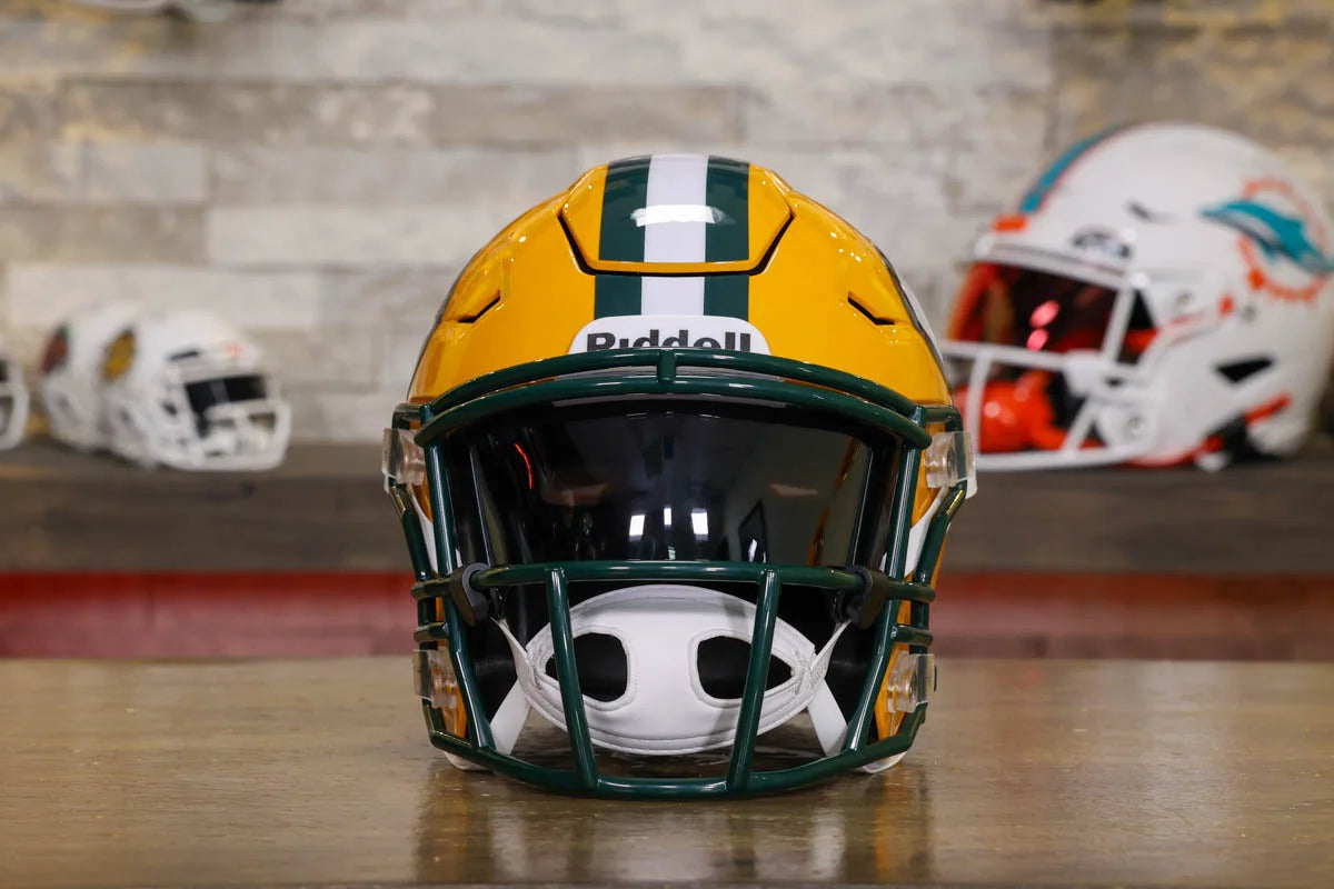 Green Bay Packers Riddell SpeedFlex Mid-Size Helmet – Green Gridiron, Inc.