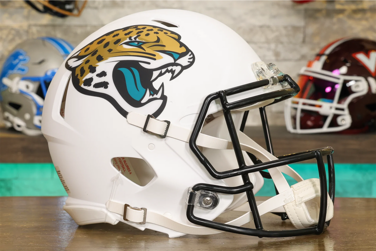 Jacksonville Jaguars Riddell Speed Authentic Helmet - Shell White Alte ...