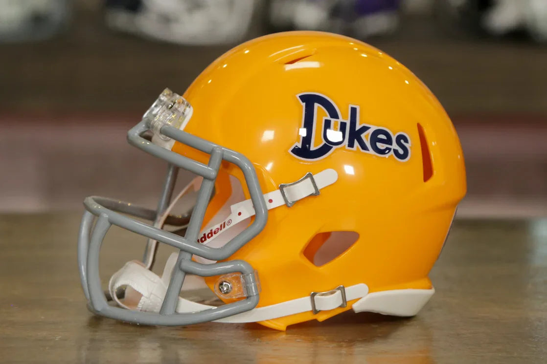 James Madison Dukes Riddell Speed Mini Helmet - Dukes – Green Gridiron ...
