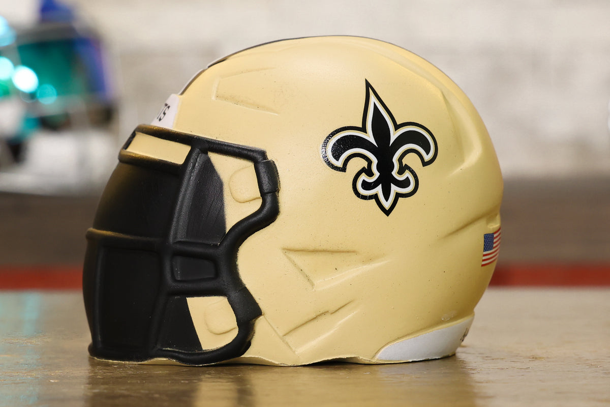 Jumbo Squeezymates Helmet - New Orleans Saints – Green Gridiron, Inc.