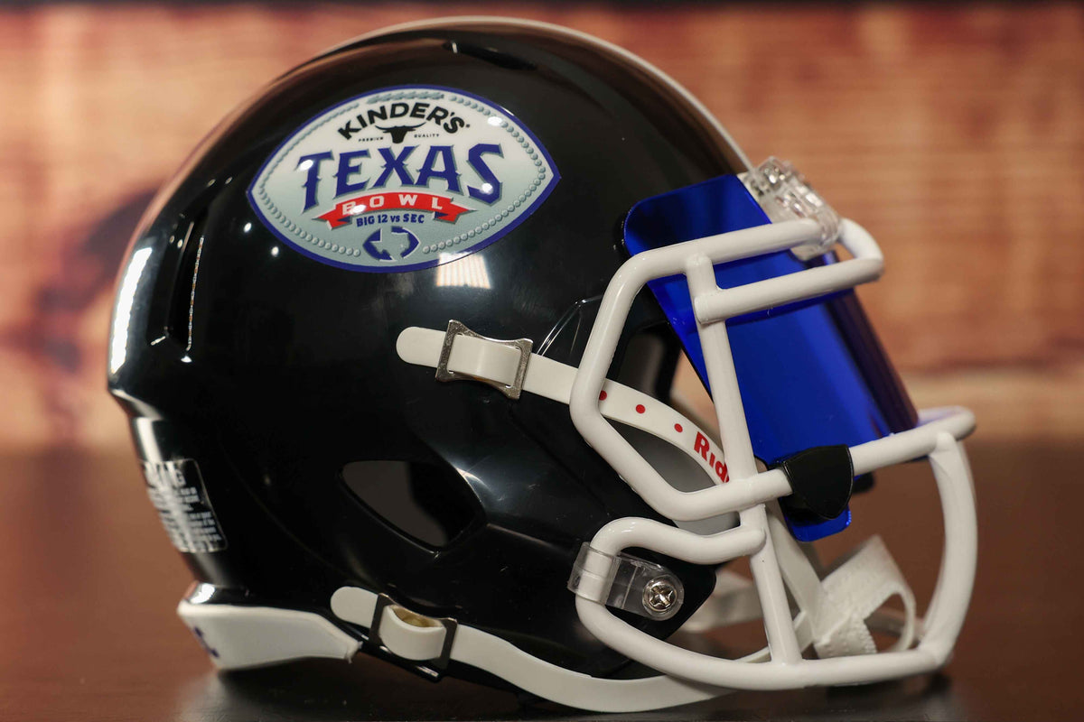 Custom Mini Helmet - Kinders Texas Bowl – Green Gridiron, Inc.