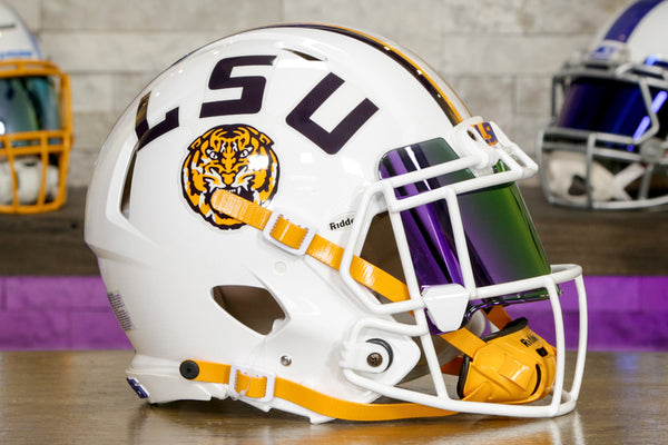 Lsu Tigers Helmet Logo LSU Tigers Custom Mini White (away) Football