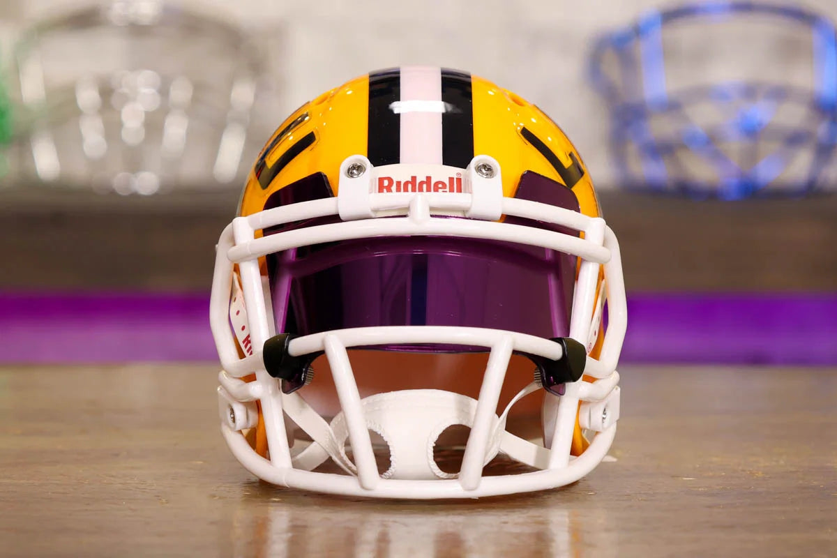 LSU Tigers Riddell Speed Mini Helmet - GG Edition – Green Gridiron, Inc.