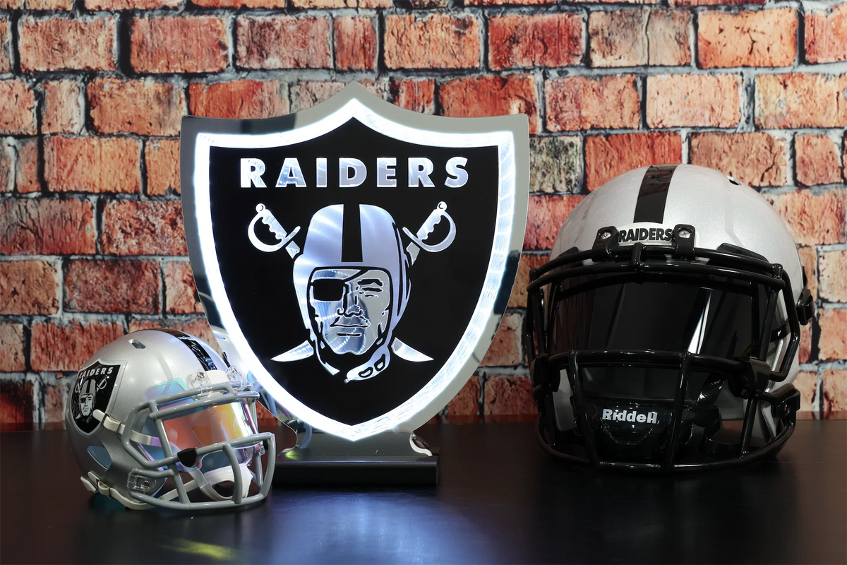NFL LED Infinity Logo Light - Las Vegas Raiders – Green Gridiron, Inc.