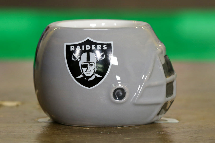 Las Vegas Raiders - Ceramic Helmet Caddy – Green Gridiron, Inc.