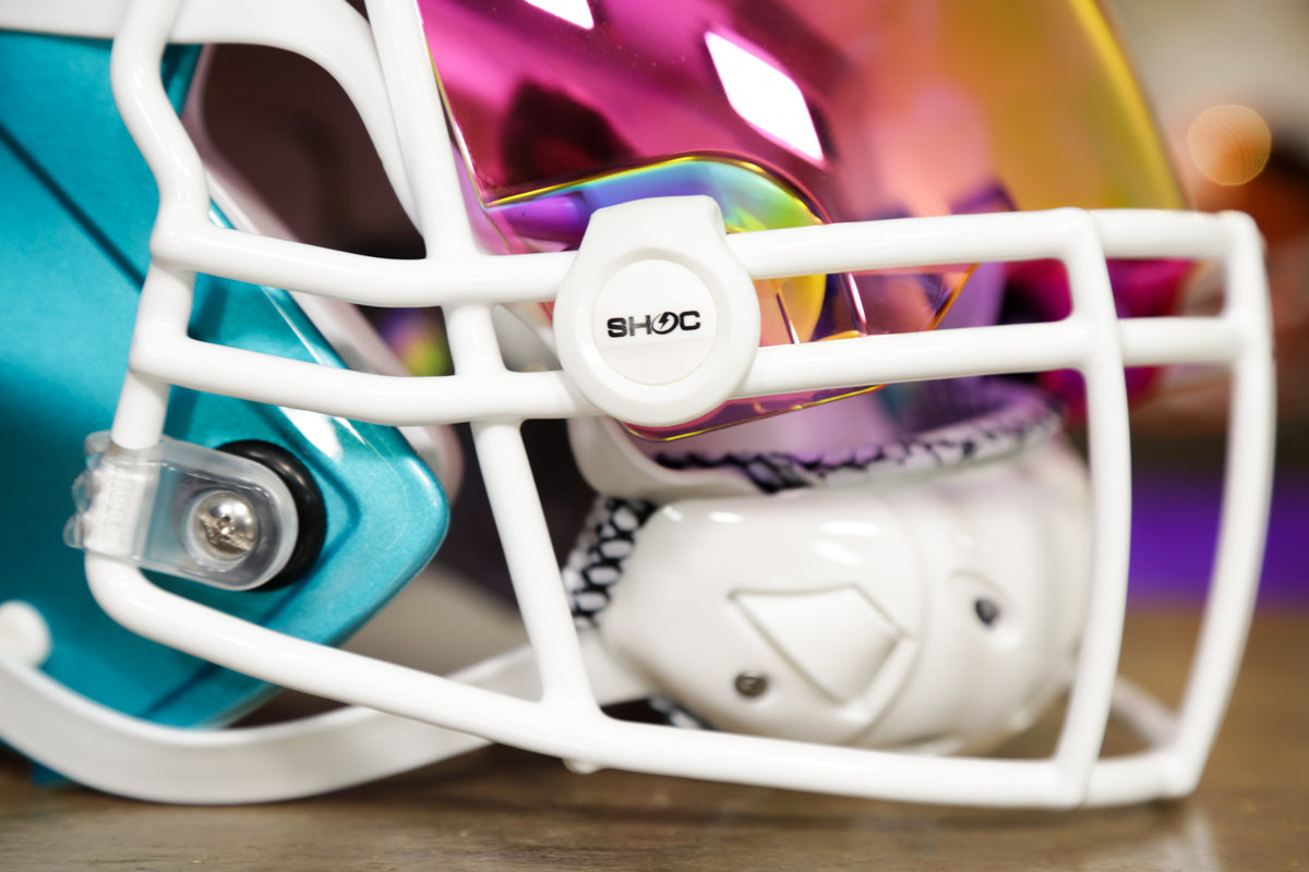 SHOC Viper Visor Clips - White – Green Gridiron, Inc.