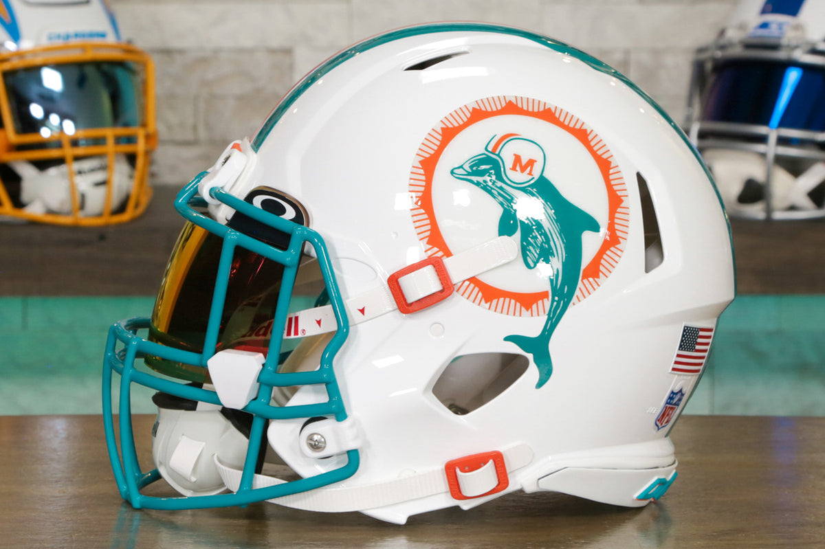 Miami Dolphins Riddell Speed Authentic Helmet - 1972 Throwback GG Edit ...