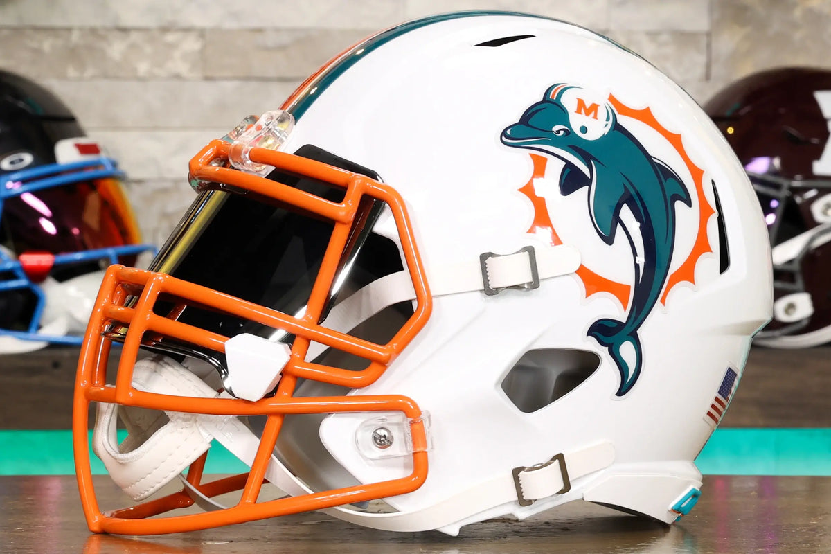 Miami Dolphins Riddell Speed Display Helmet - GG Edition 02596 – Green ...