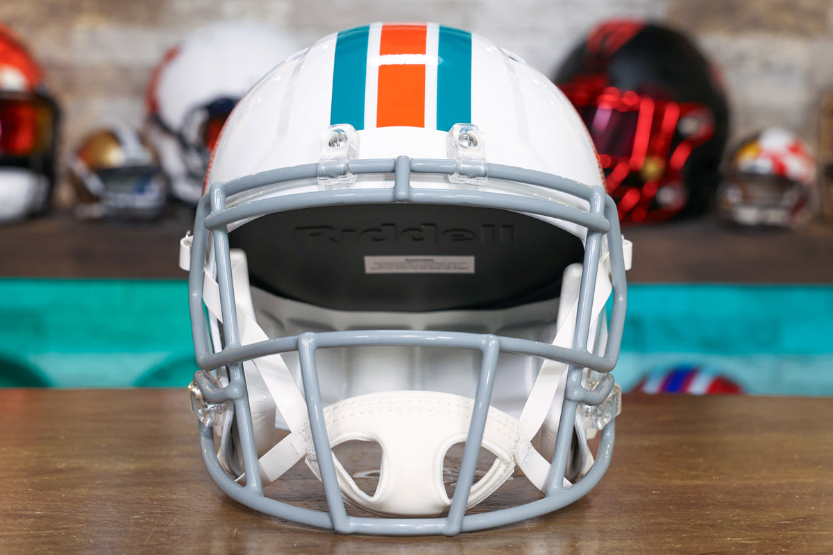 Miami Dolphins Riddell Speed Display Helmet - 1972 Throwback – Green ...