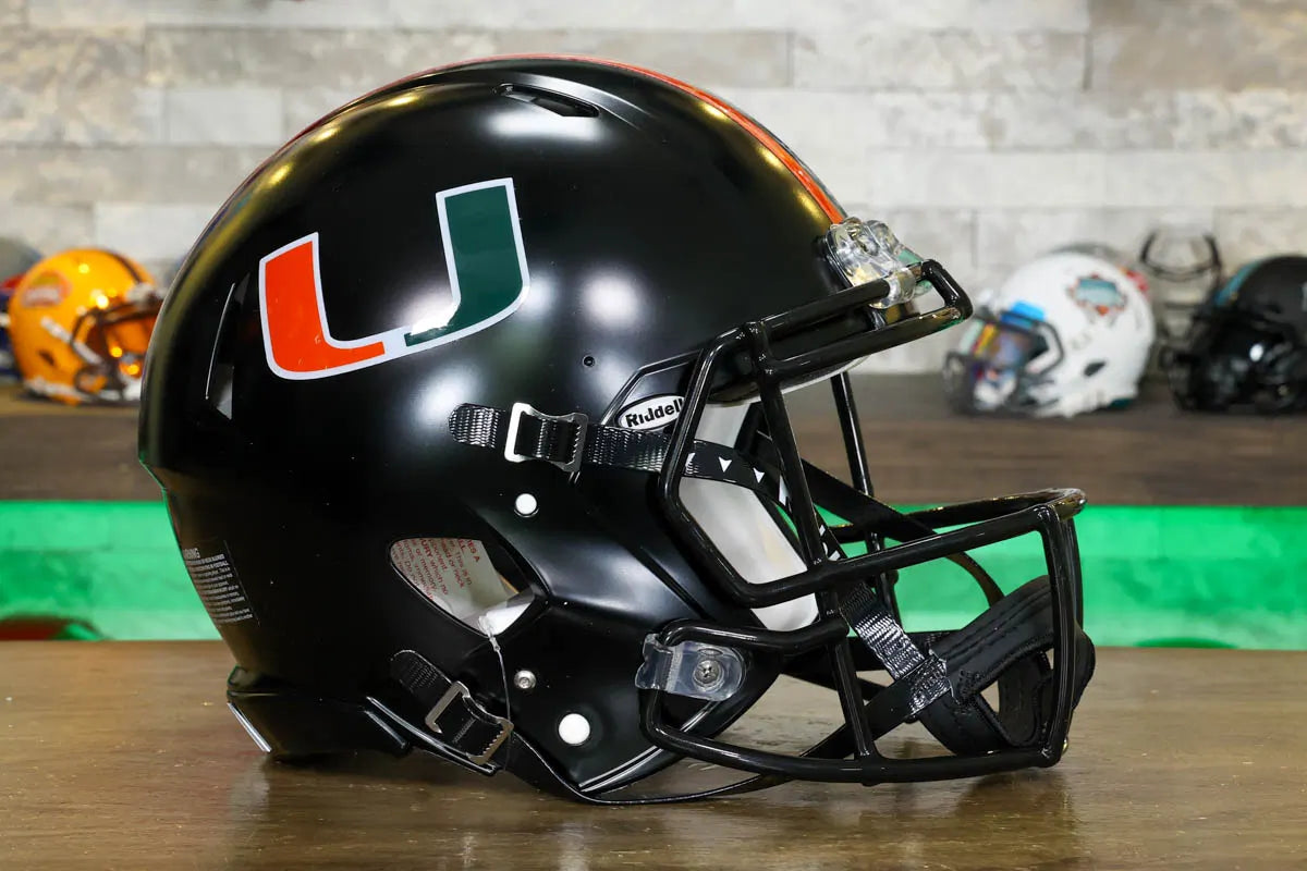Casco auténtico Miami Hurricanes Riddell Speed - Miami Nights – Green ...