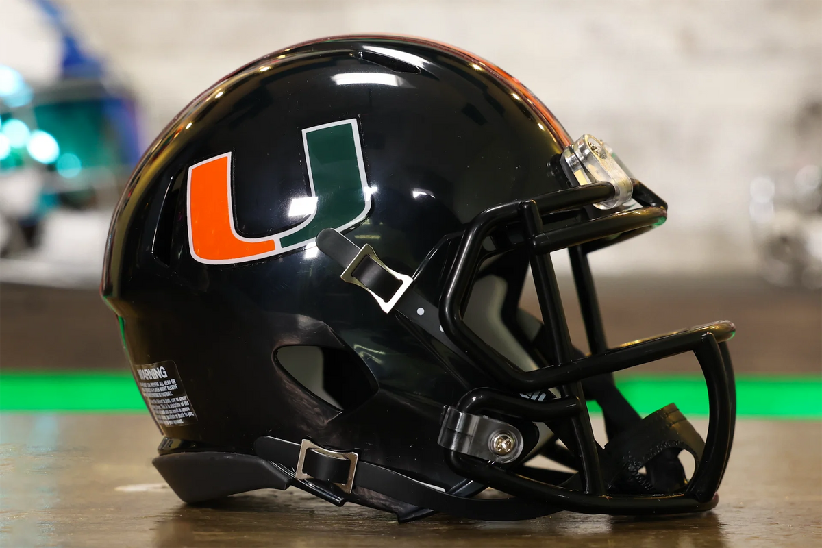 Miami Hurricanes Riddell Speed Mini Helmet - Gloss Black – Green ...