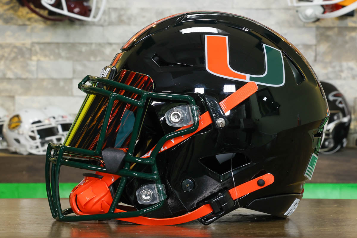 Miami Hurricanes Riddell SpeedFlex Helmet - GG Edition – Green Gridiron ...