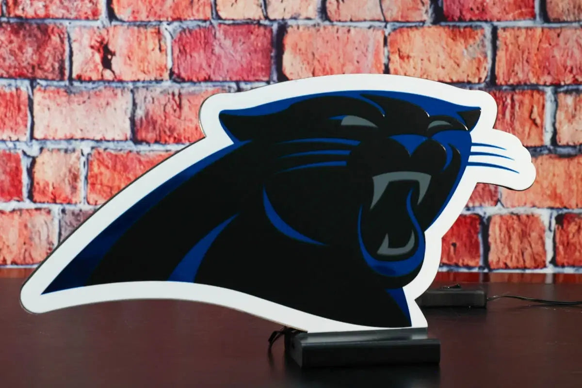 NFL LED Infinity Logo Light - Carolina Panthers – Green Gridiron, Inc.