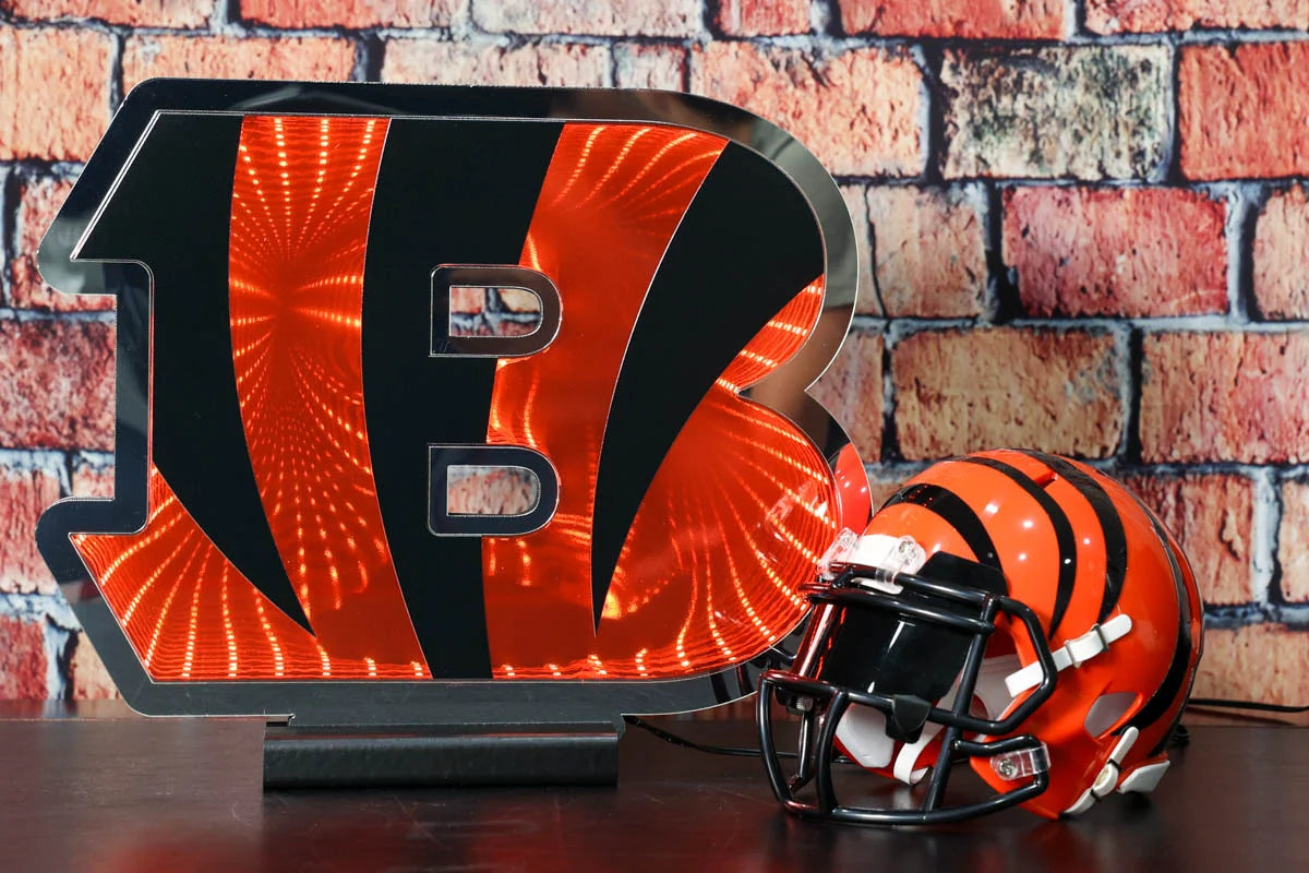 NFL LED Infinity Logo Light - Cincinnati Bengals – Green Gridiron, Inc.