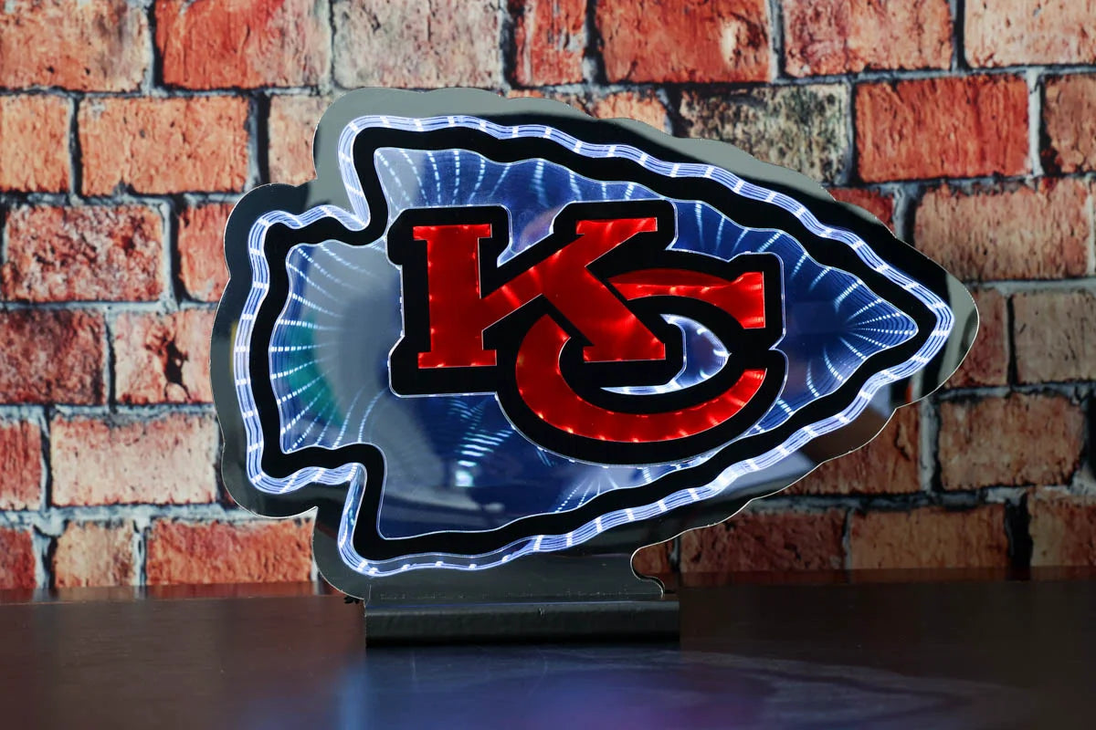 NFL LED Infinity Logo Light - Kansas City Chiefs – Green Gridiron, Inc.