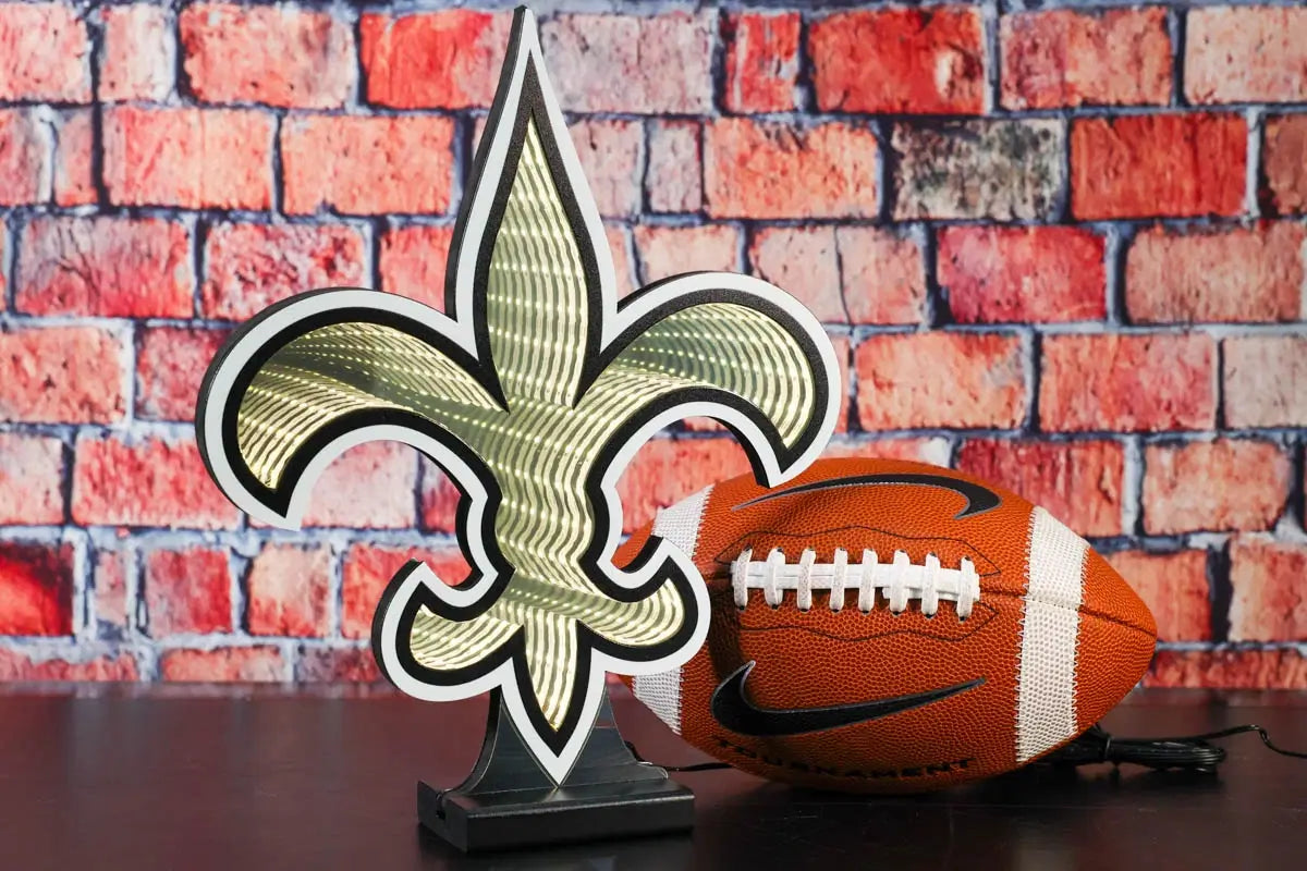 NFL LED Infinity Logo Light - New Orleans Saints – Green Gridiron, Inc.