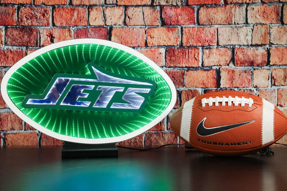 NFL LED Infinity Logo Light - New York Jets – Green Gridiron, Inc.