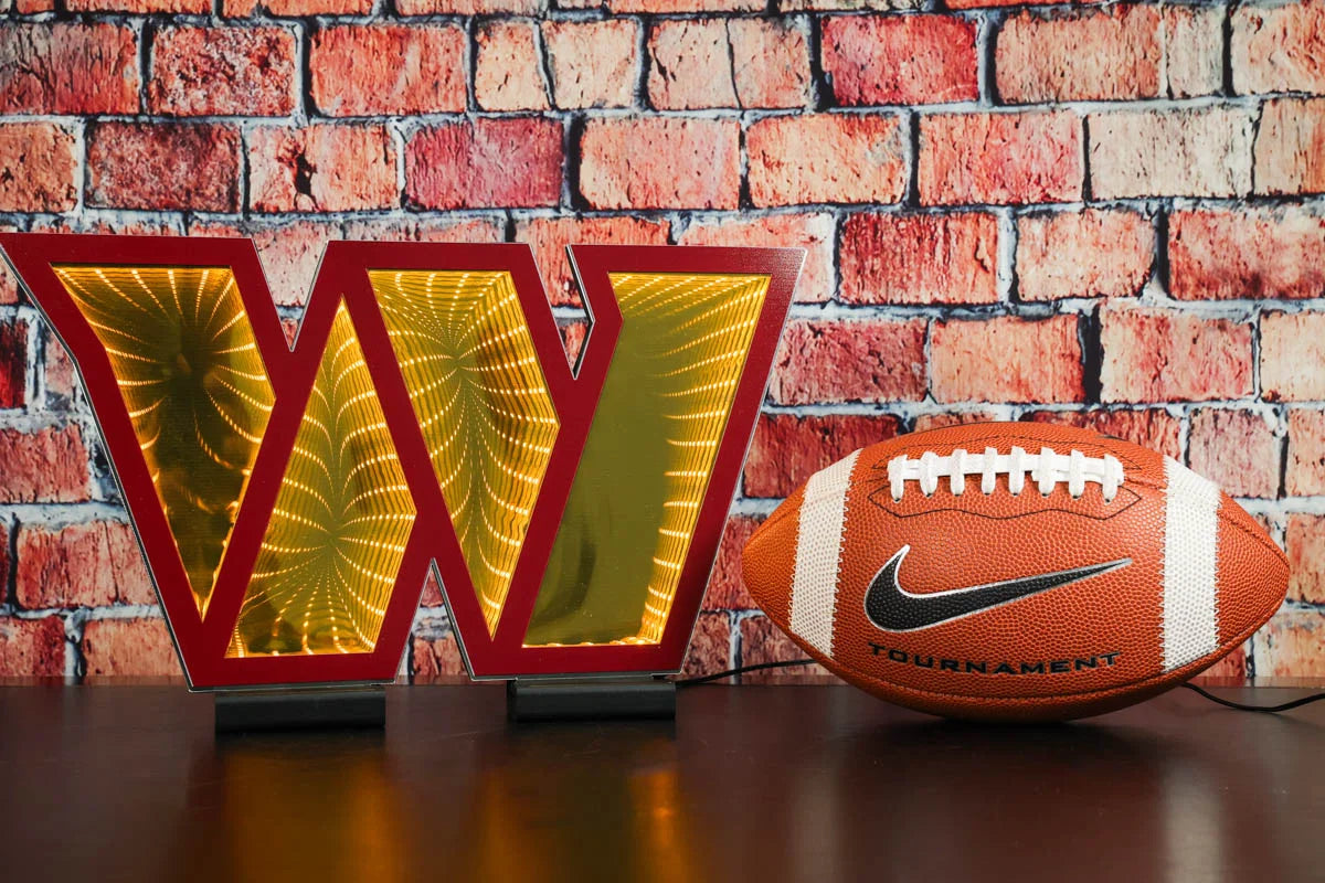 NFL LED Infinity Logo Light - Washington Commanders – Green Gridiron, Inc.