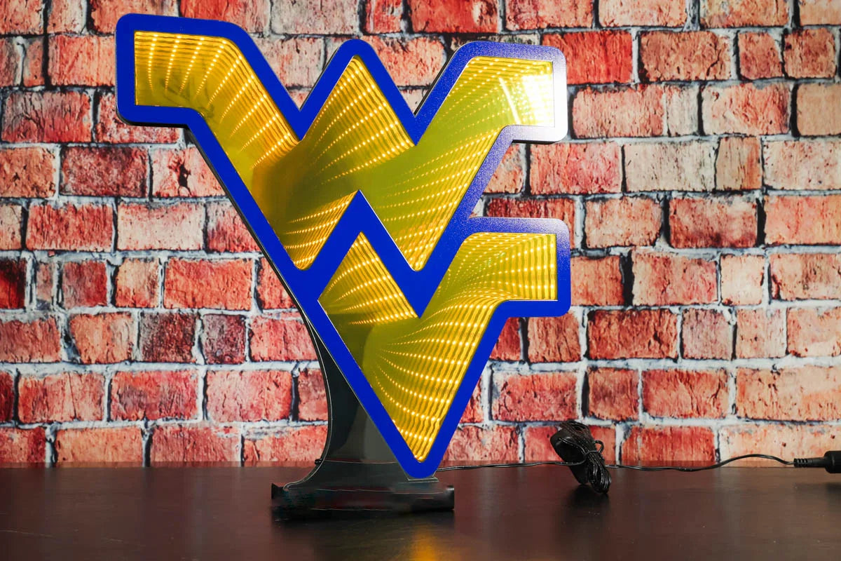 NCAA LED Infinity Logo Light - West Virginia – Green Gridiron, Inc.