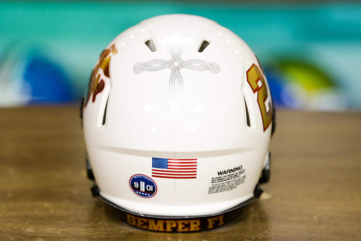 Navy Midshipmen Riddell Speed Mini Helmet - USMC – Green Gridiron, Inc.