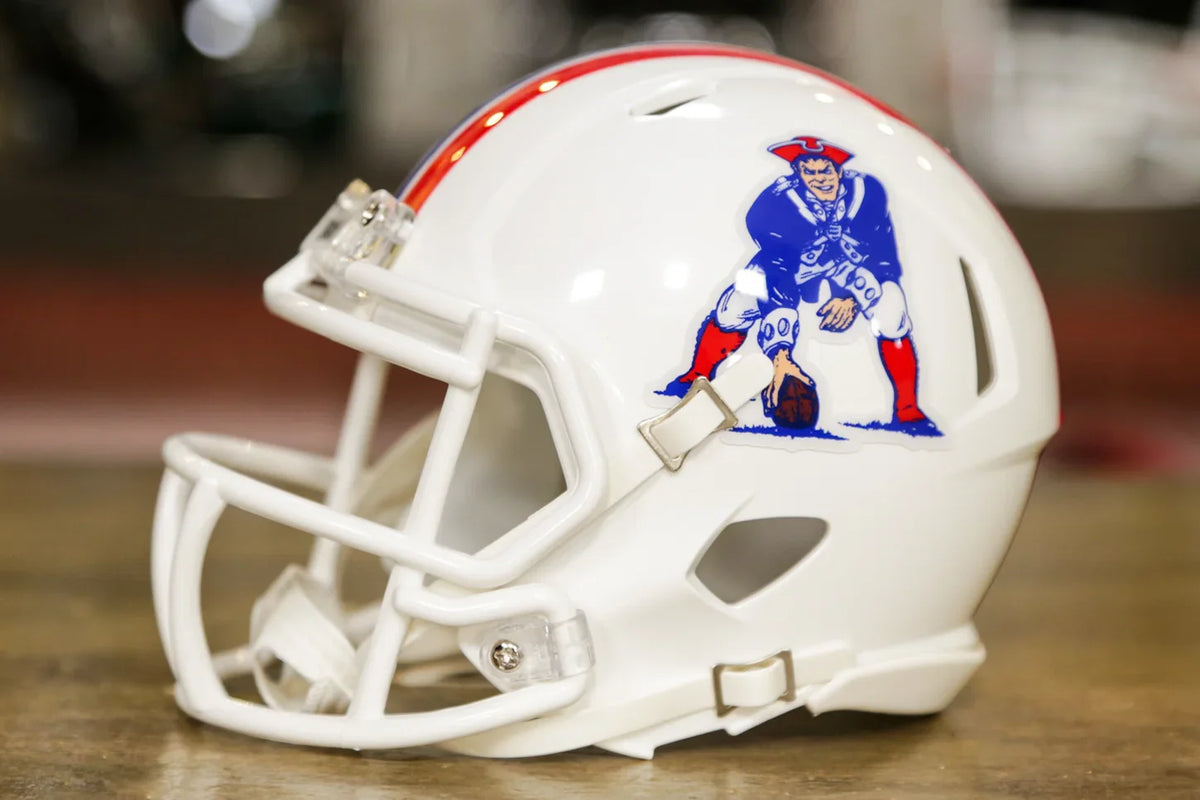 New England Patriots Riddell Speed Mini Helmet - 1982-1989 Throwback ...